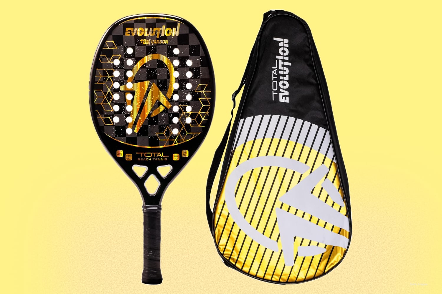 Raquete Beach Tennis Total Evolution 18K Golden 2025 – Vale a Pena ...